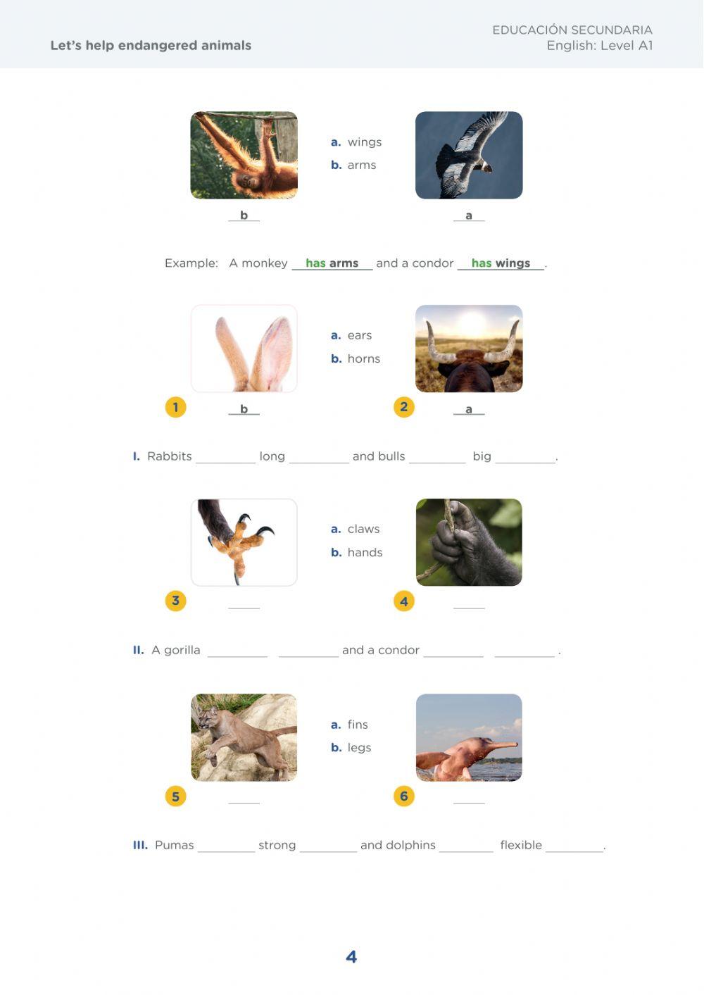 Endangered animals 2 worksheet | Live Worksheets