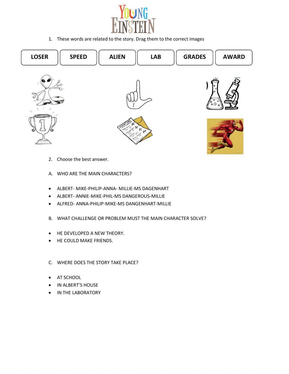 Young einstein online exercise | Live Worksheets