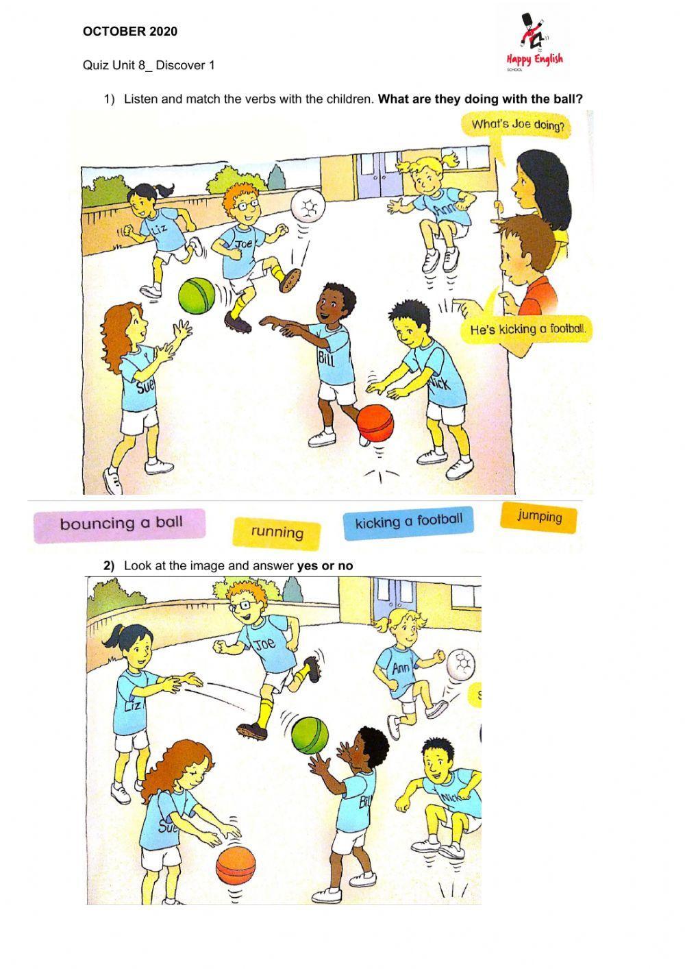 Sports online exercise for Starters | Live Worksheets