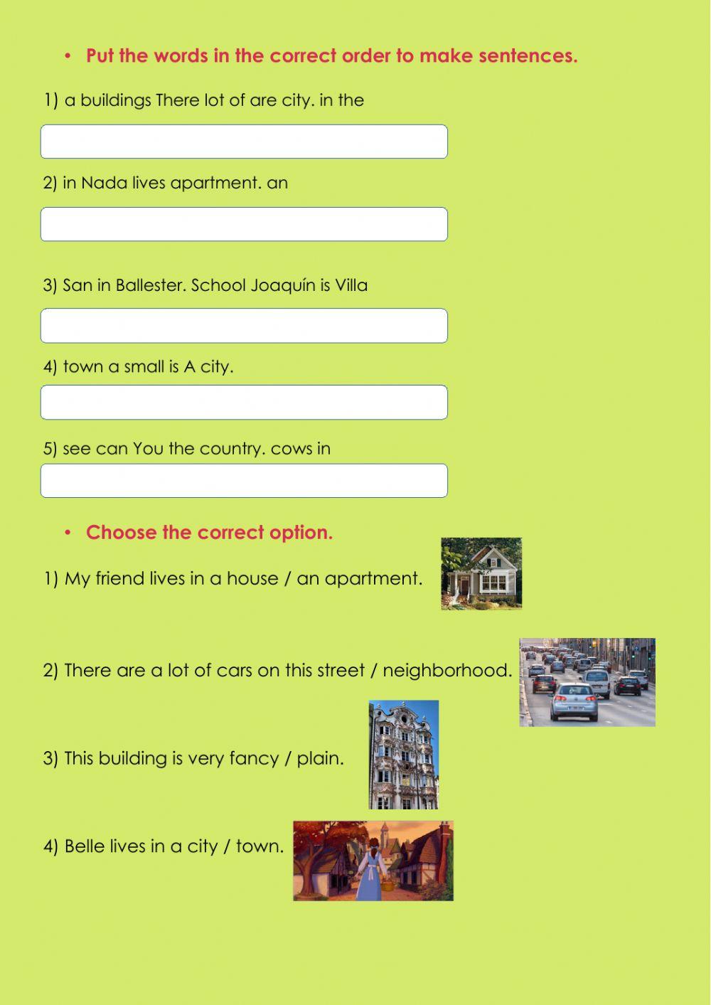 Where do we live? worksheet | Live Worksheets