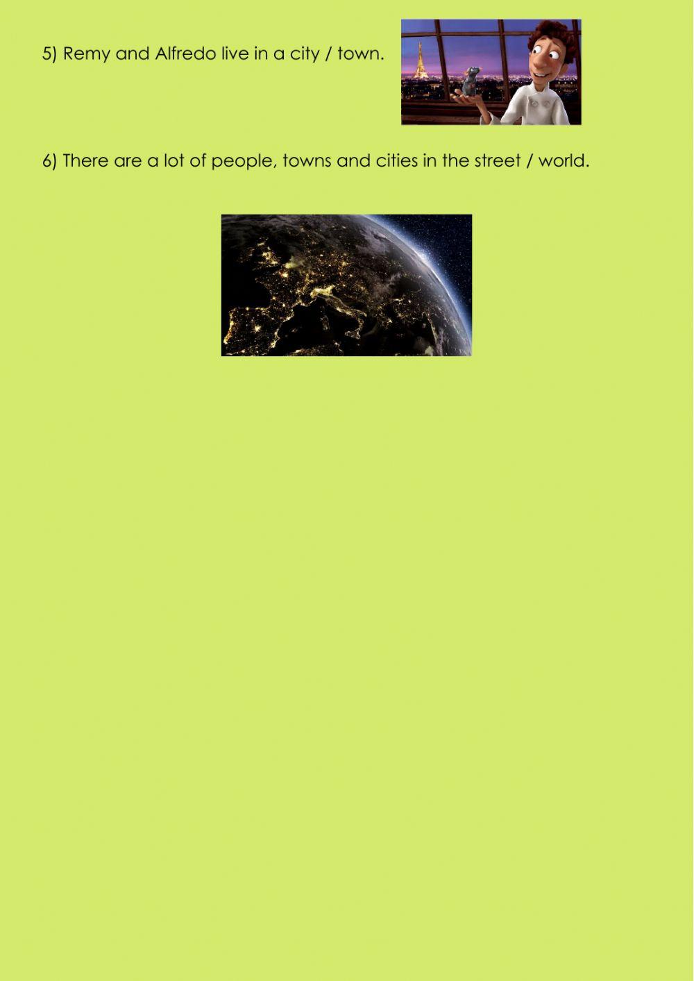 Where do we live? worksheet | Live Worksheets