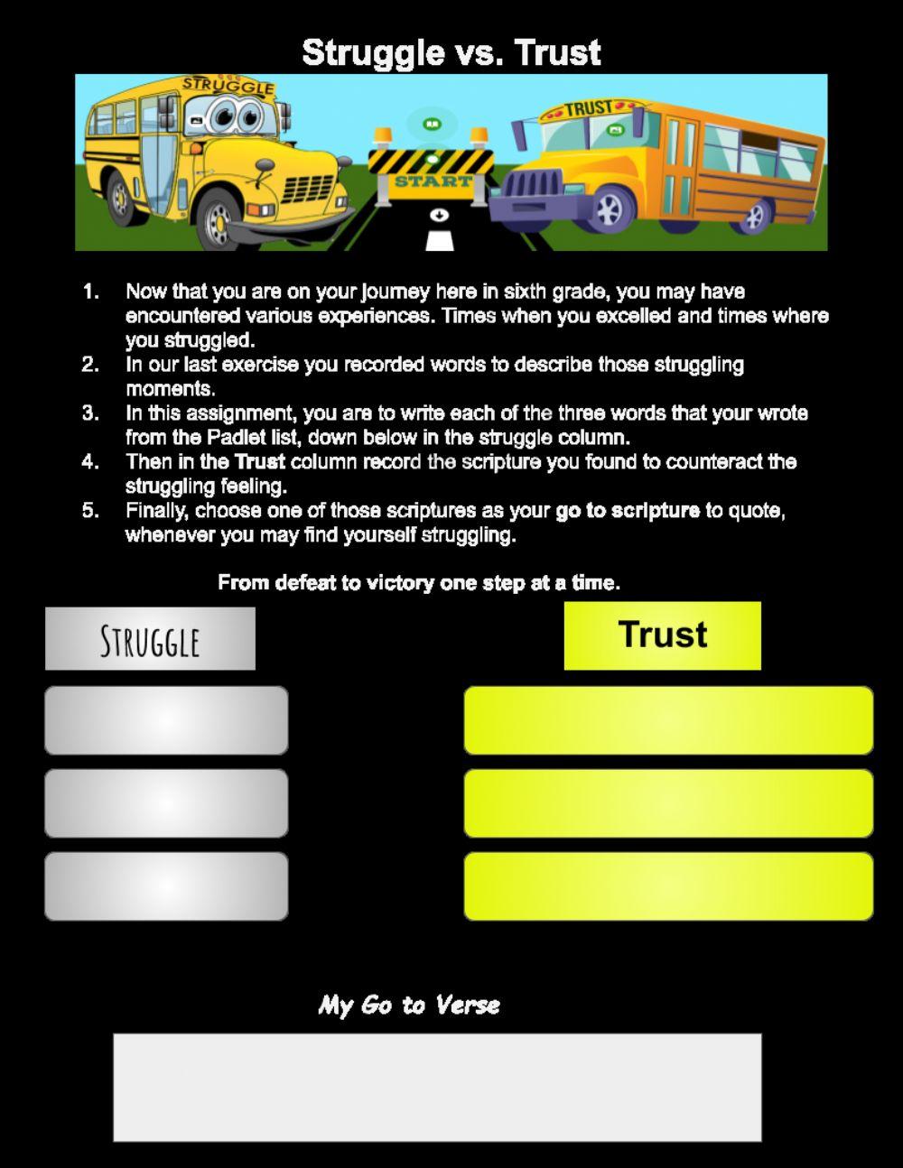 Struggle vs. Tr… | Free Interactive Worksheets | 395571
