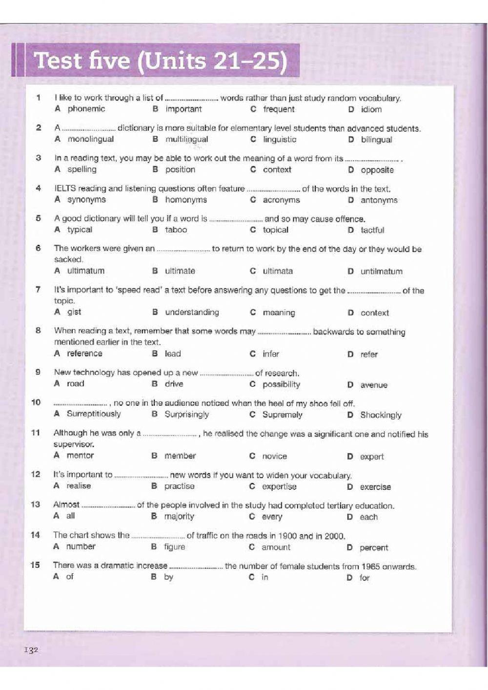 IELTS vocabulary | Free Interactive Worksheets | 395759