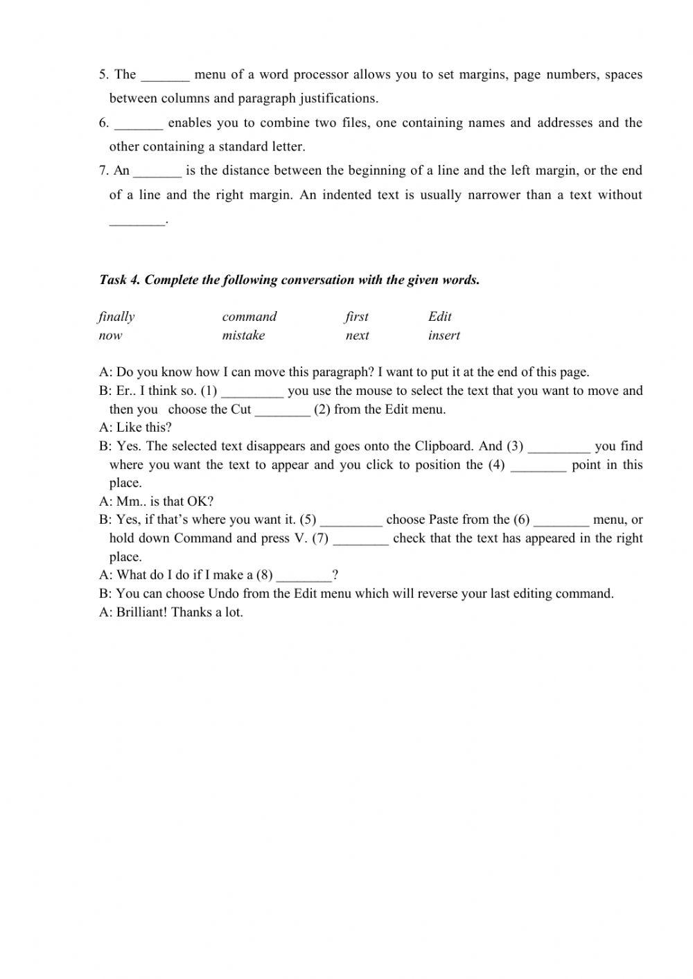Unit 9. Data Processing worksheet | Live Worksheets