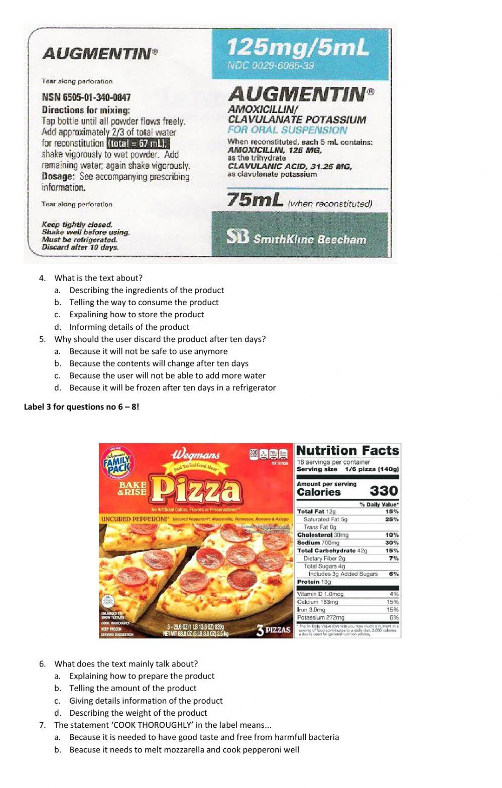 Soal label kela… | Free Interactive Worksheets | 432716