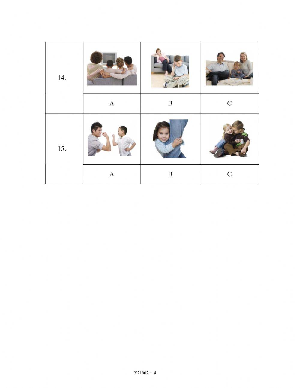 YCT 2 Y21002 sample part 1 listening online exercise for | Live Worksheets