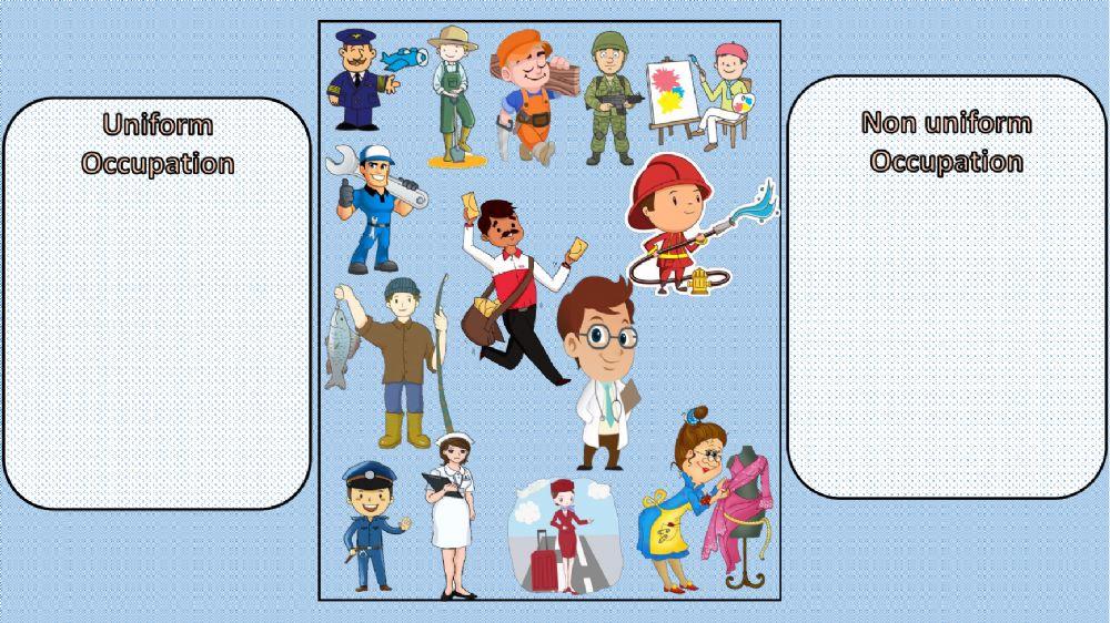 uniform vs non uniform occupation 4349689 | azmah azhari