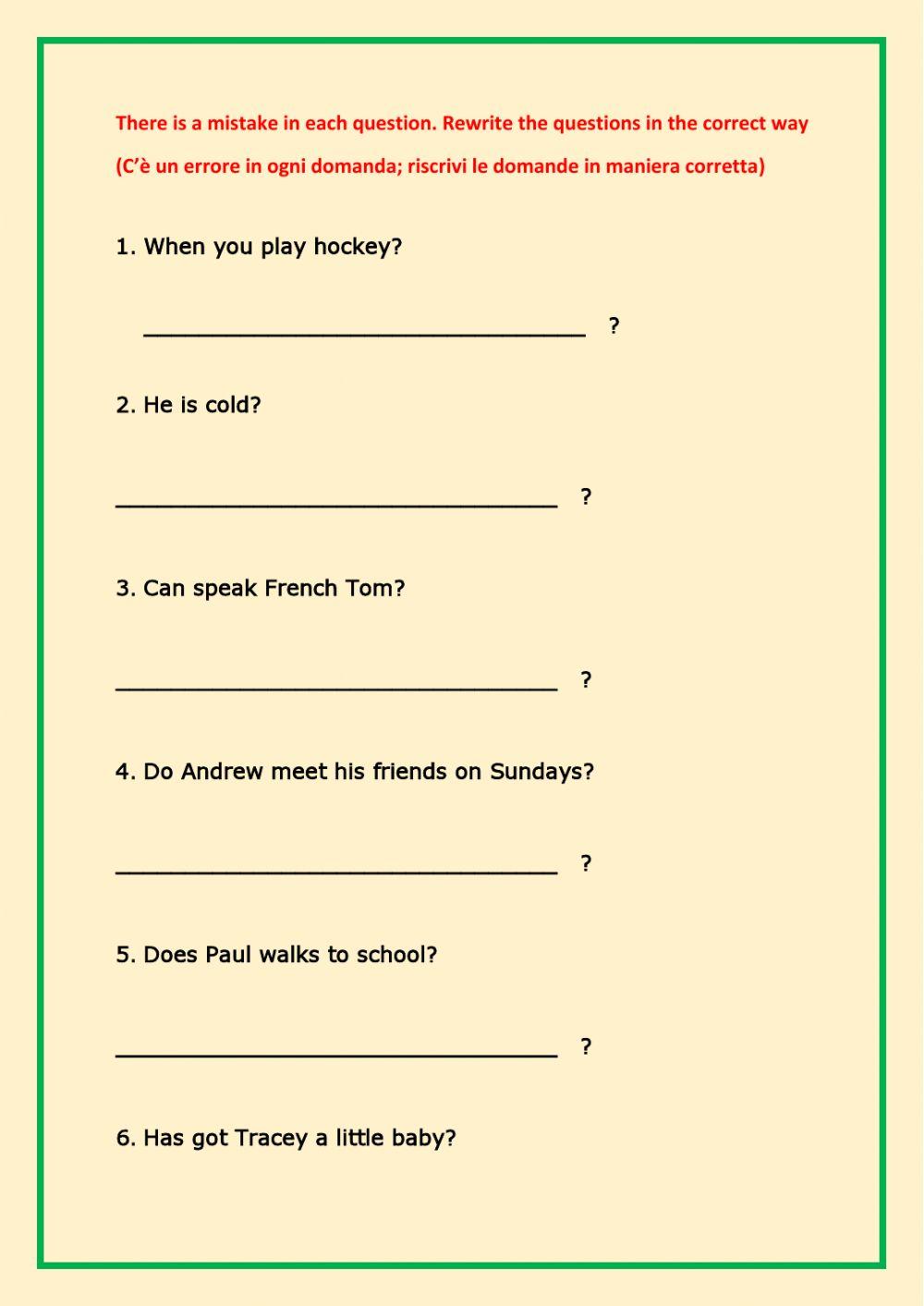 Interrogative f… | Free Interactive Worksheets | 433631
