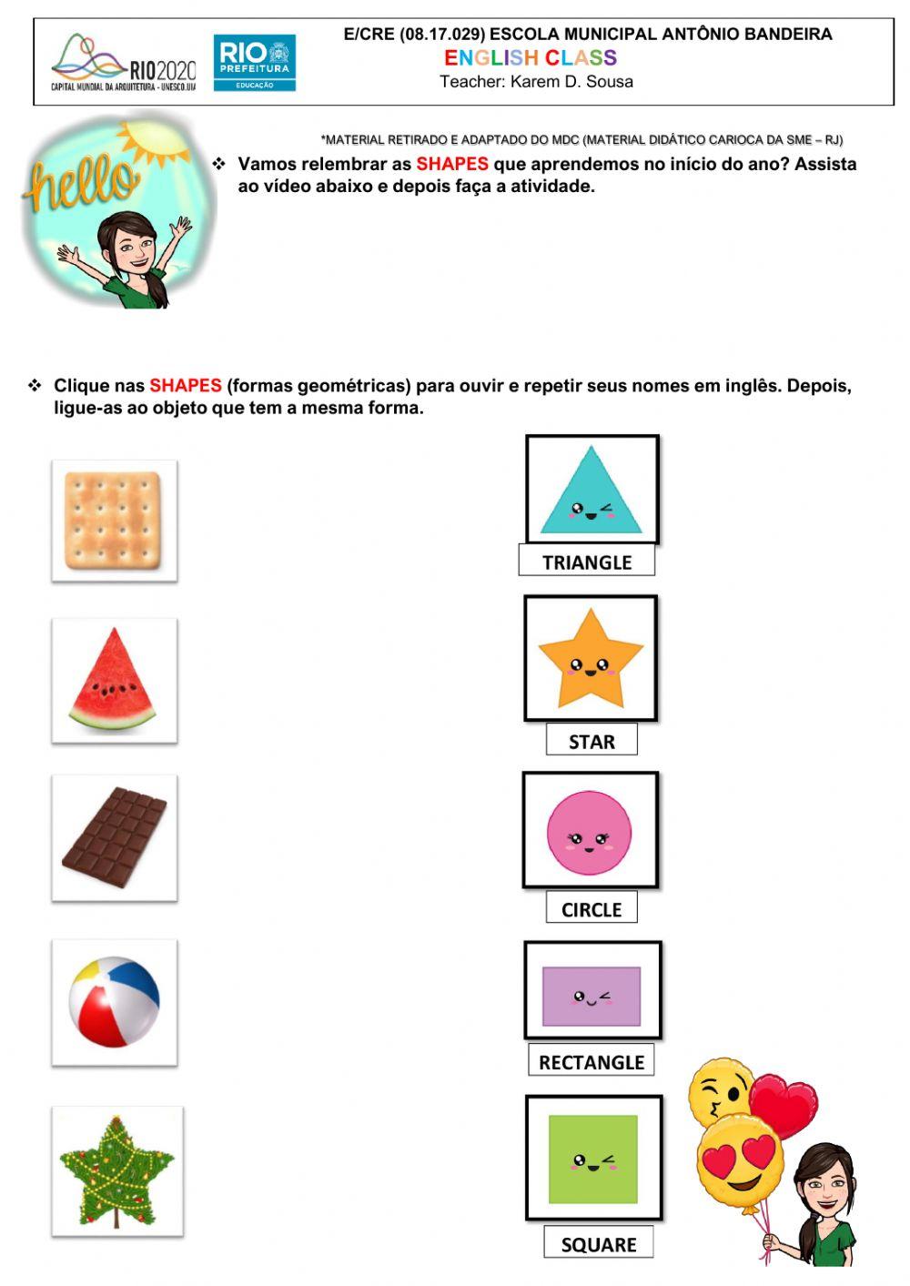 Shapes | Free Interactive Worksheets | 433687