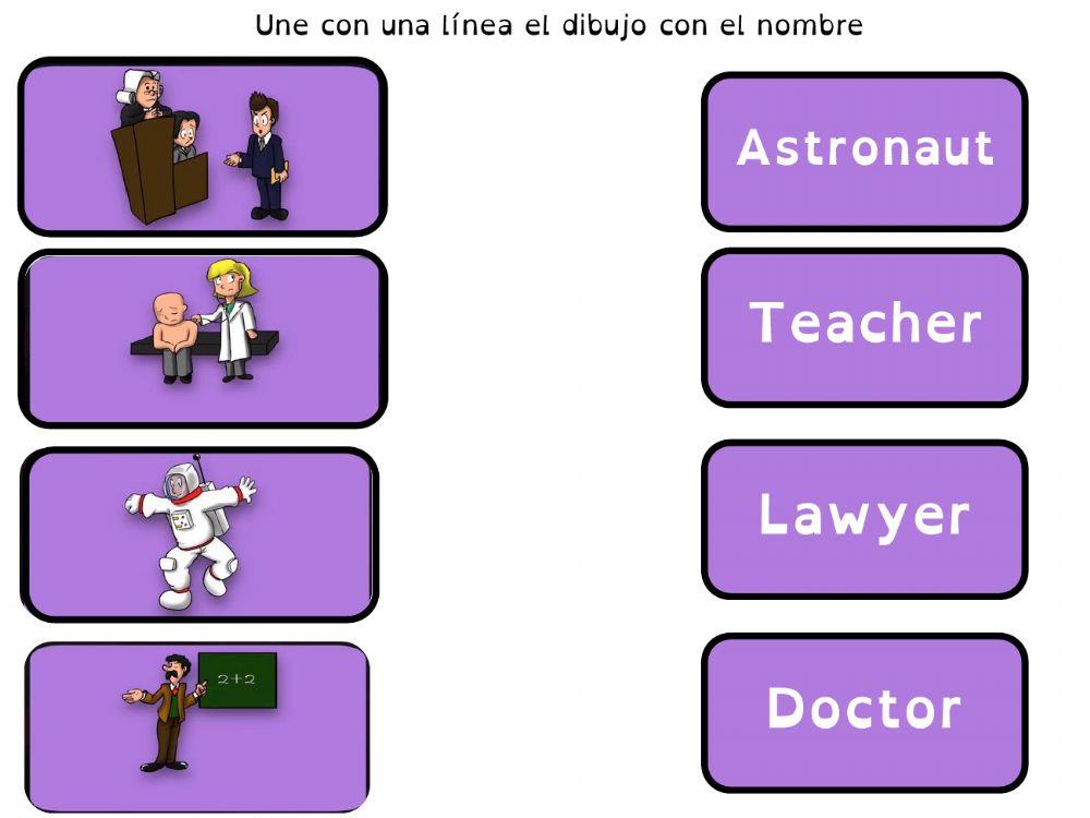 Profesiones interactive exercise for Grade 1 | Live Worksheets