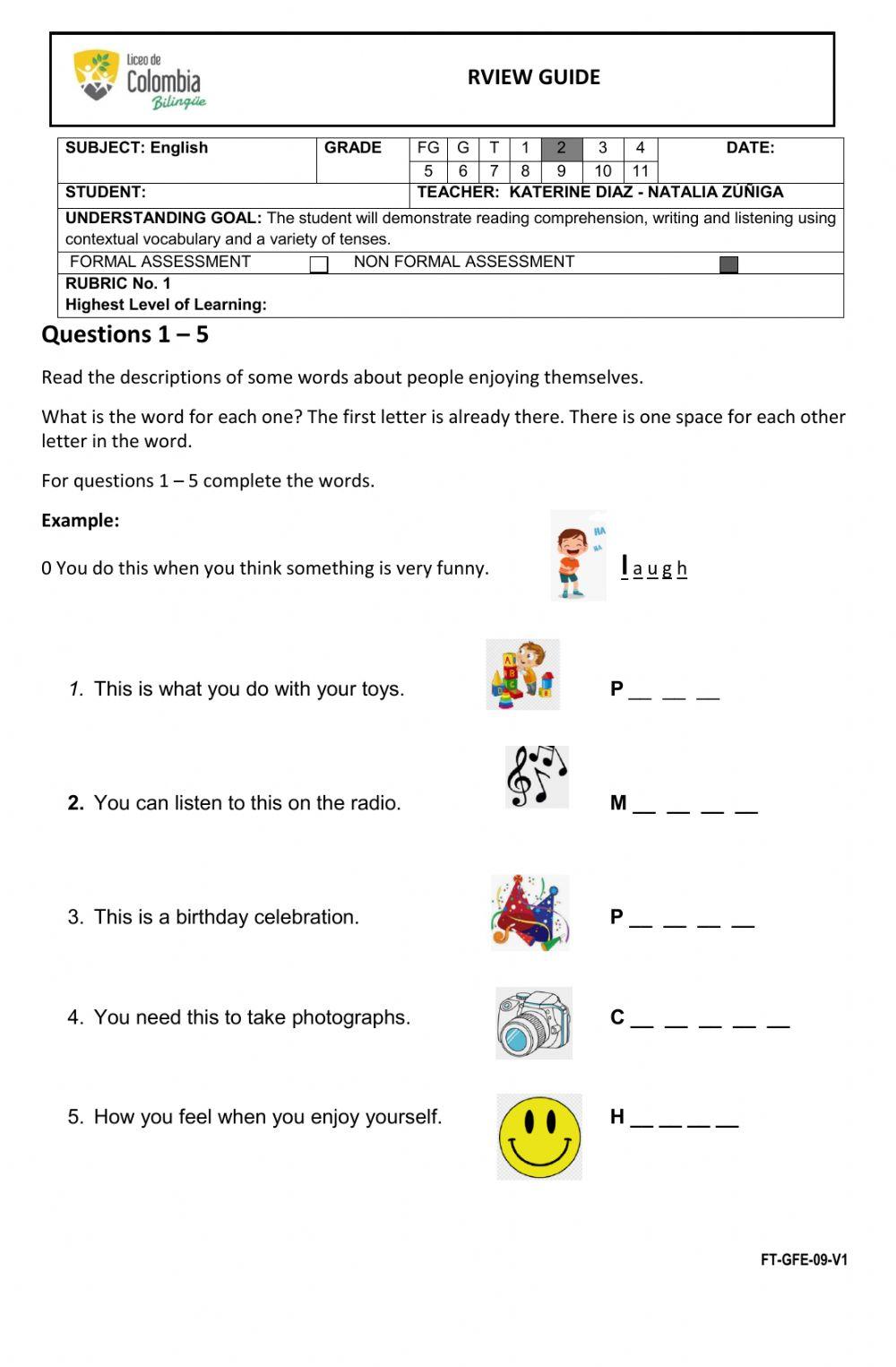 Term III review guide worksheet | Live Worksheets