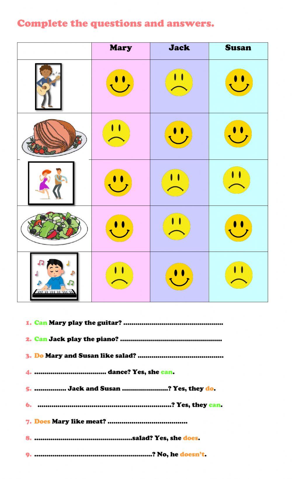 Complete the qu… | Free Interactive Worksheets | 434502