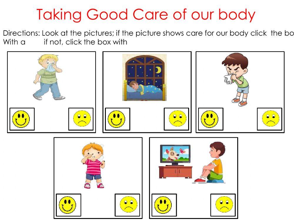 Taking Care Of Our Body Interactive Worksheet Live, 53% OFF