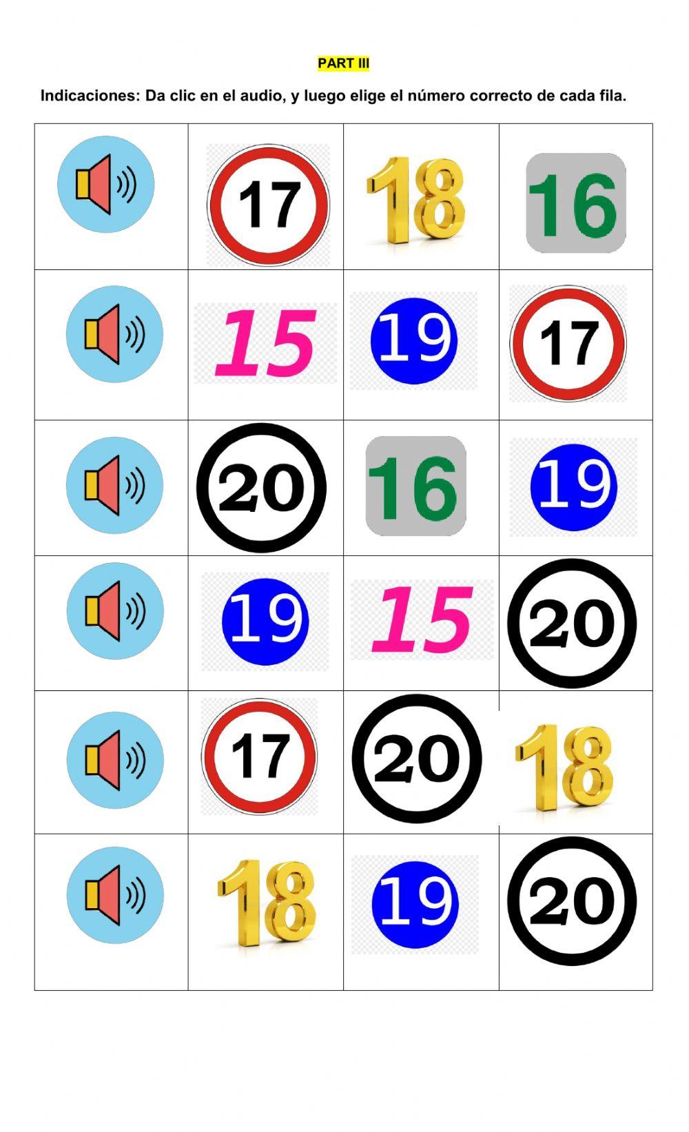 Parvularia 5 Ex… | Free Interactive Worksheets | 6155535