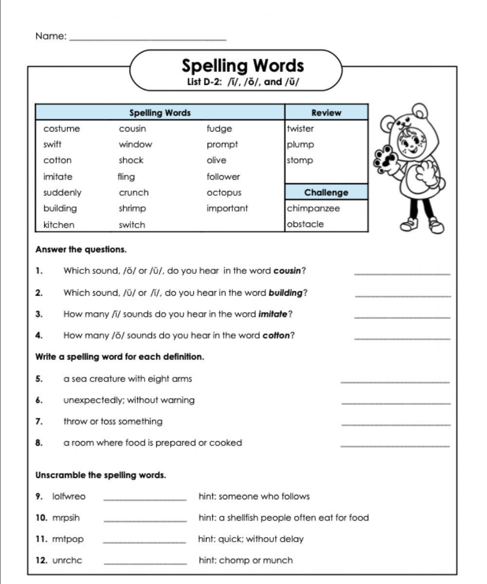 Questions worksheet d-2 5th grade worksheet | Live Worksheets