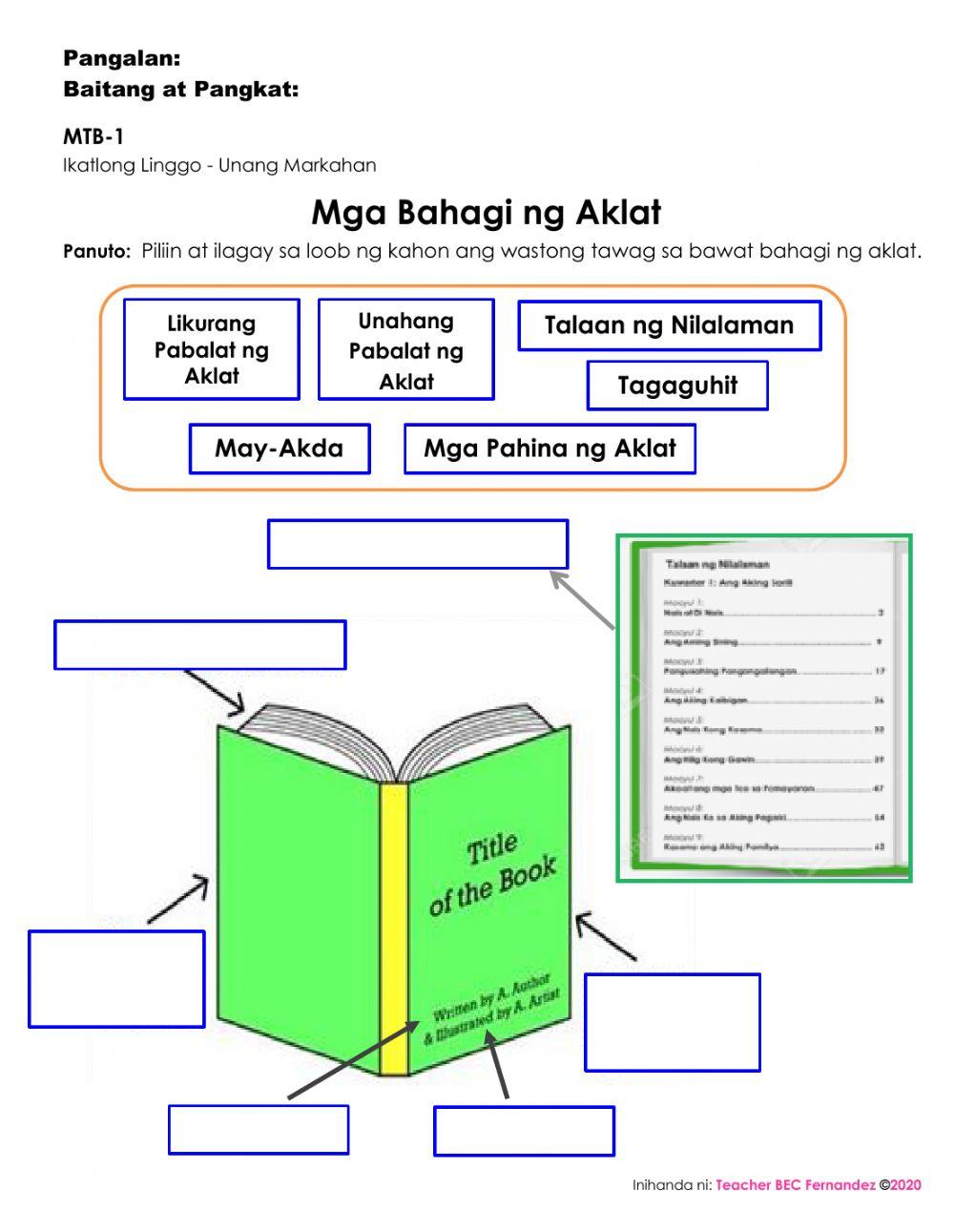 Mga Bahagi Ng Aklat Grade 3 Ppt Mobile Legends Vrogue