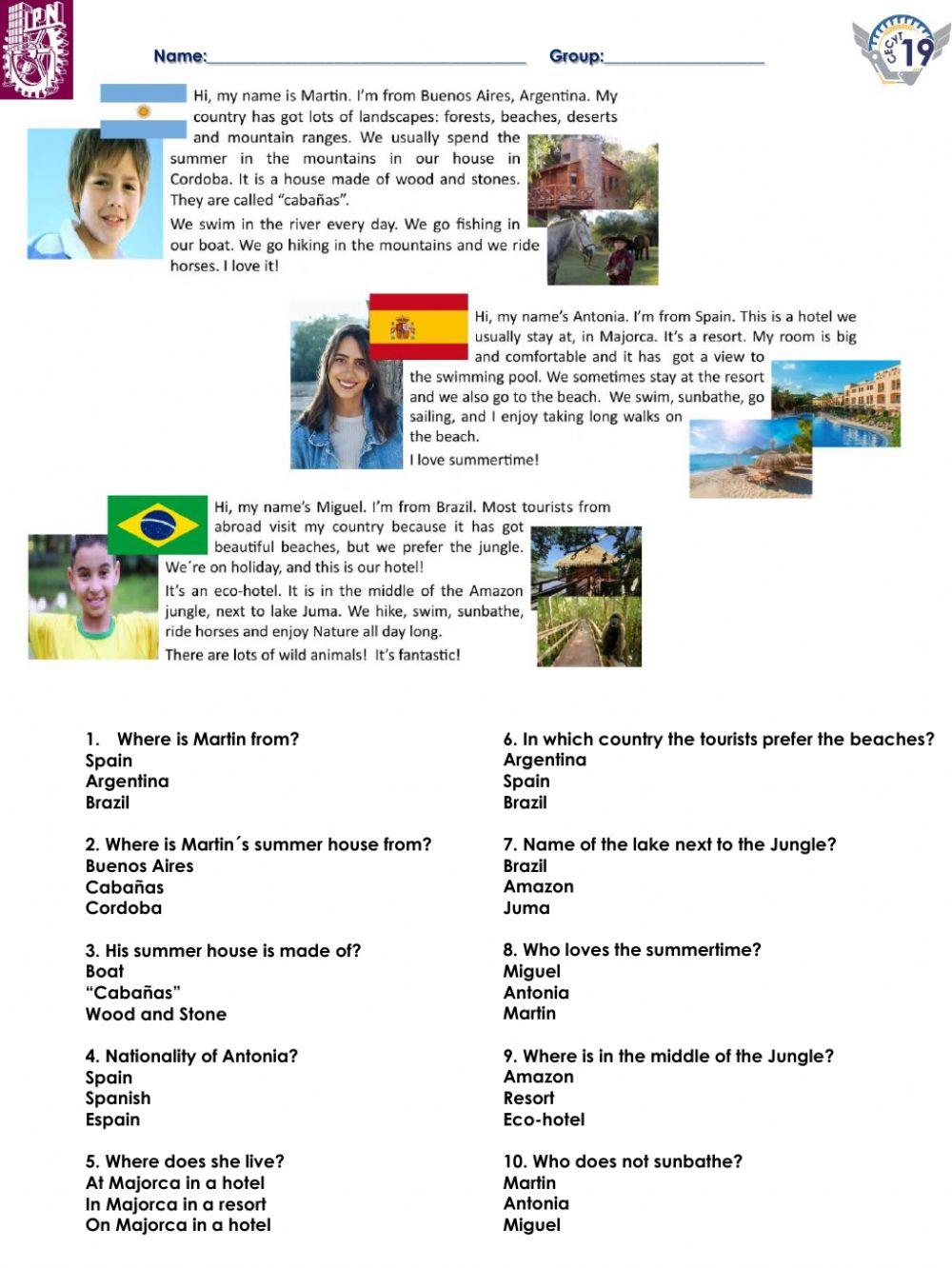 READING 2 online exercise for | Live Worksheets