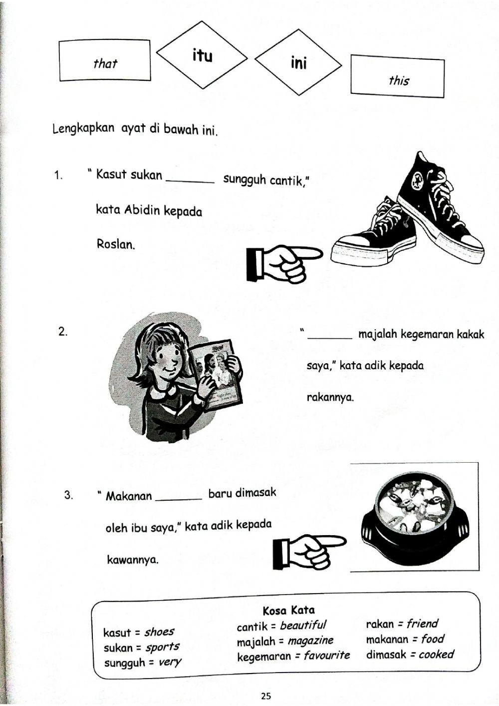 Kata Tunjuk. online exercise for | Live Worksheets