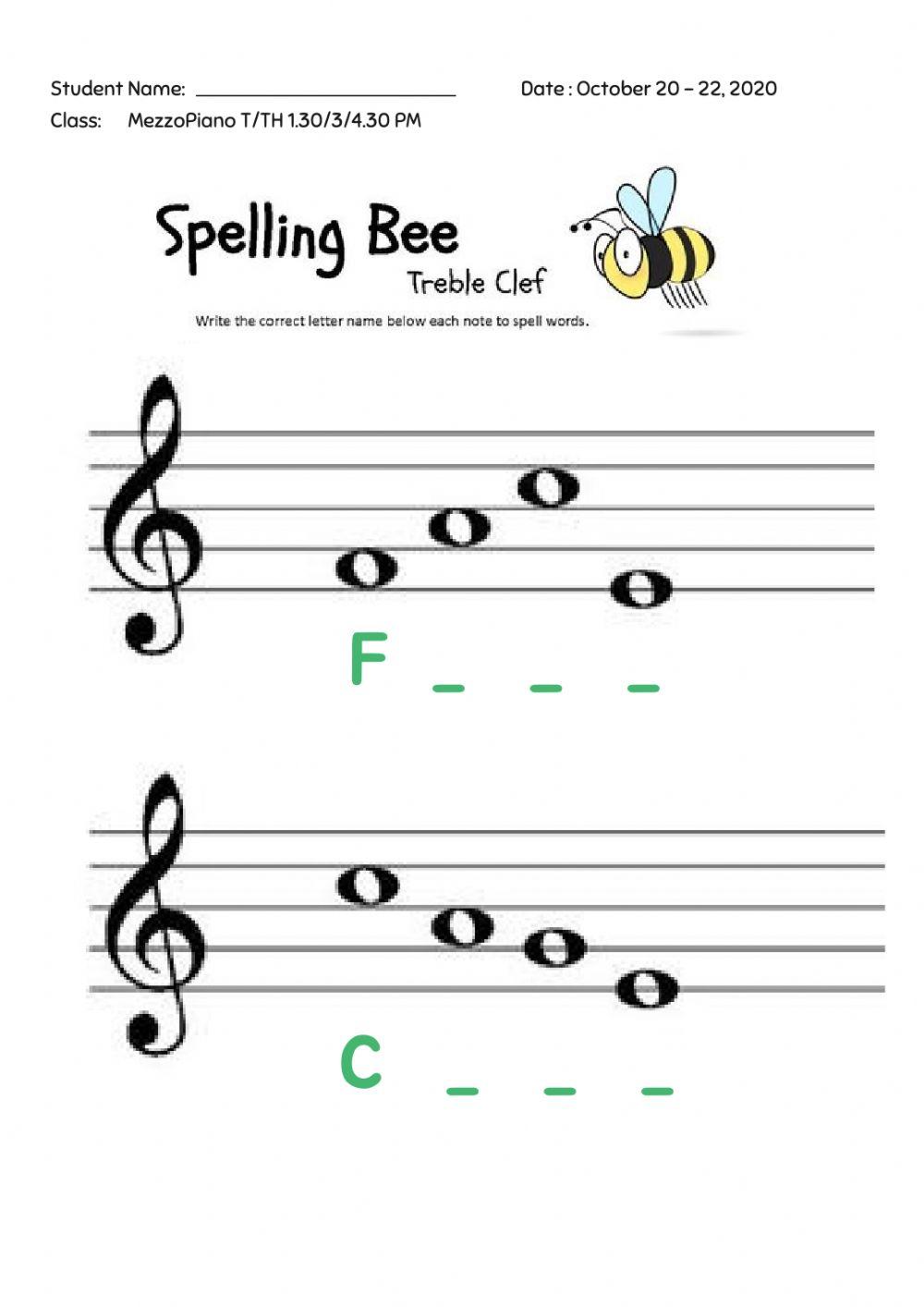 Reading Notes 1 Line online exercise for Mezzo Forte | Live Worksheets