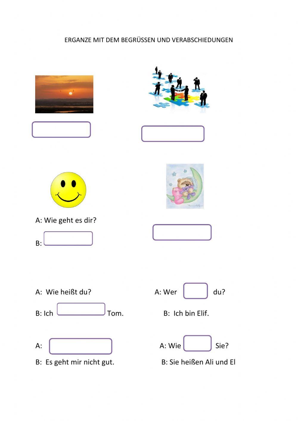 436345 | Begrüssen | Nurhayat ABAY | LiveWorksheets