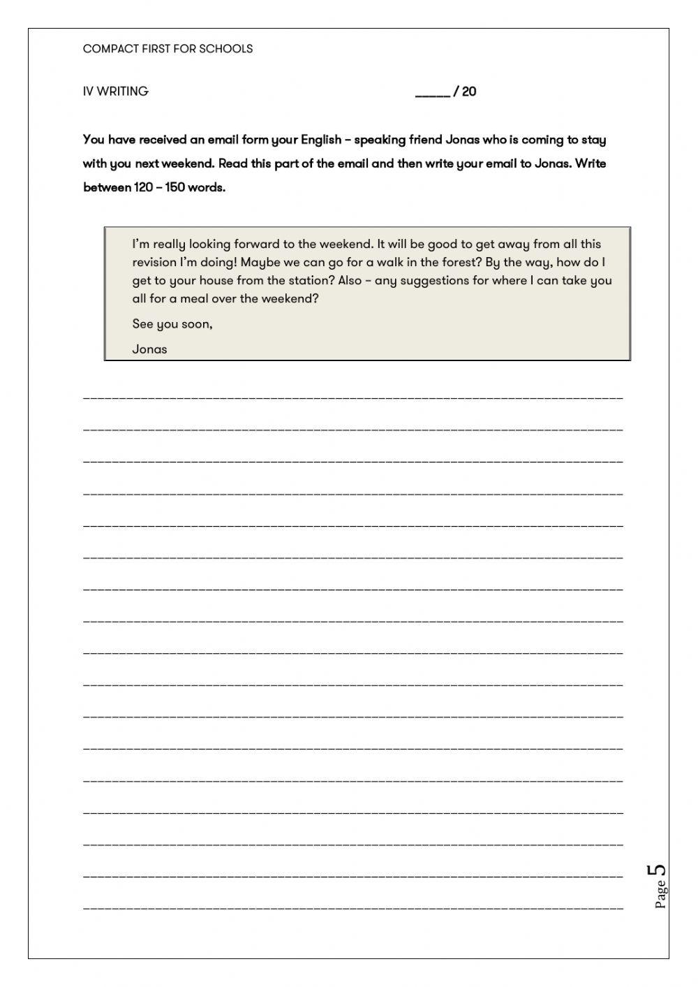 test compact first unit 1 online exercise for | Live Worksheets