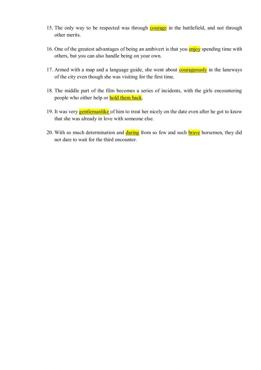 Writing in Better Words- Practice- PART 1 worksheet | Live Worksheets