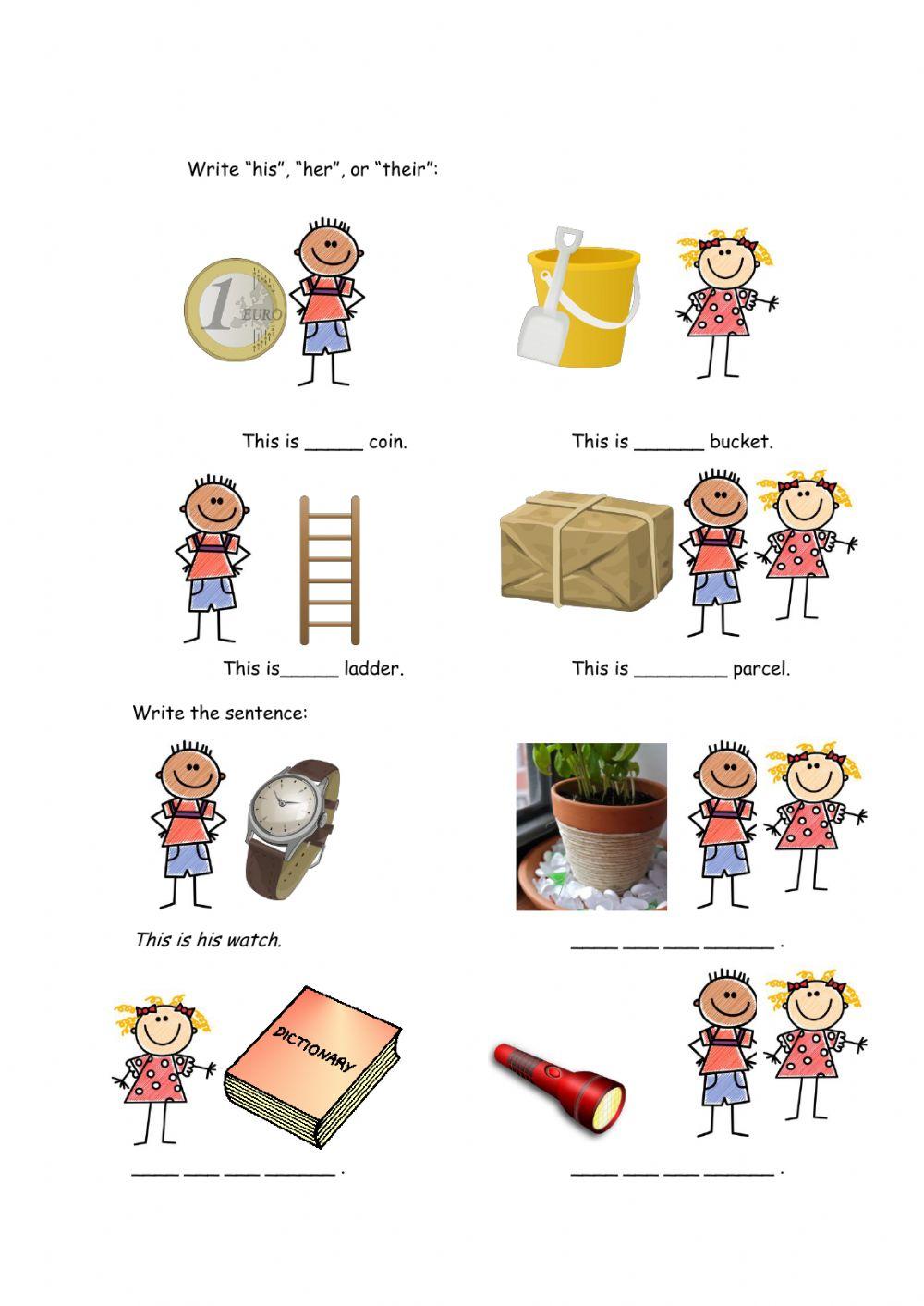 his, her, their, unit 1, Rooftops 4 online exercise for | Live Worksheets