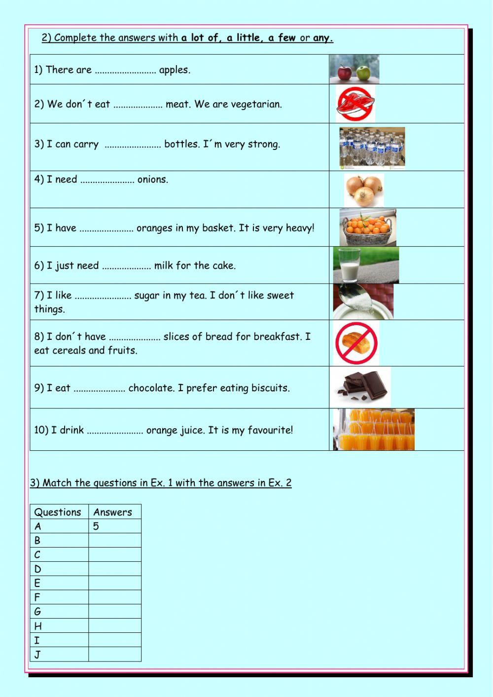 Quantifiers: A … | Free Interactive Worksheets | 437199
