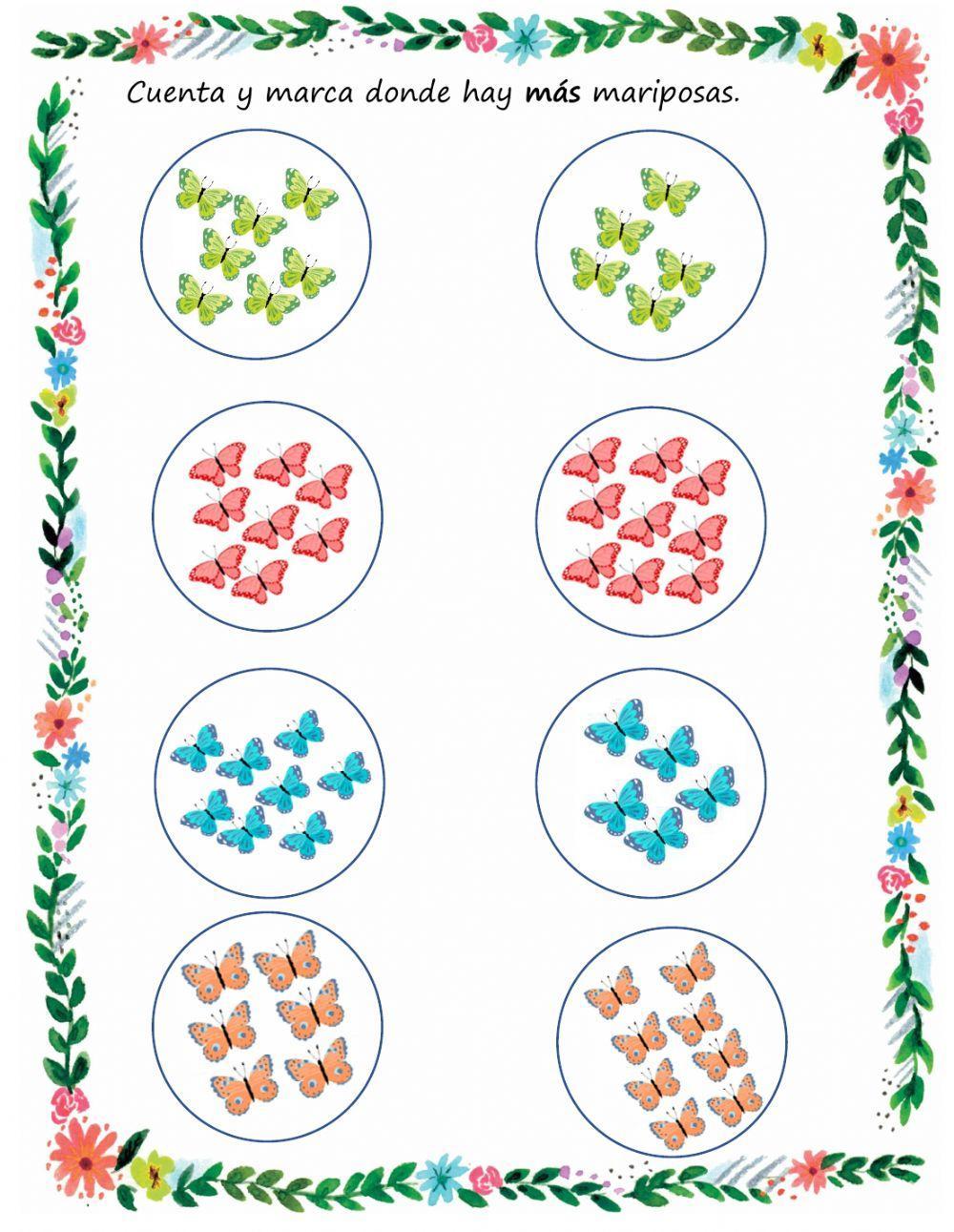 ¿Dónde hay más?… | Free Interactive Worksheets | 437552