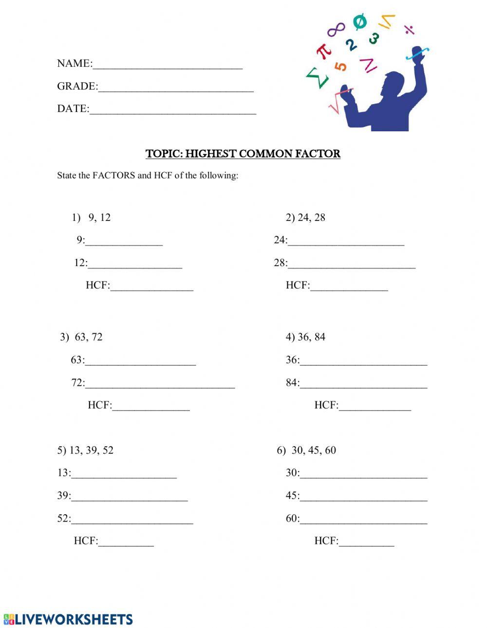 hcf-with-prime-factorization-method-online-exercise-for-live-worksheets