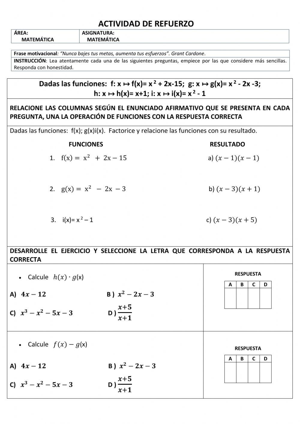 Operaciones con… | Free Interactive Worksheets | 437794