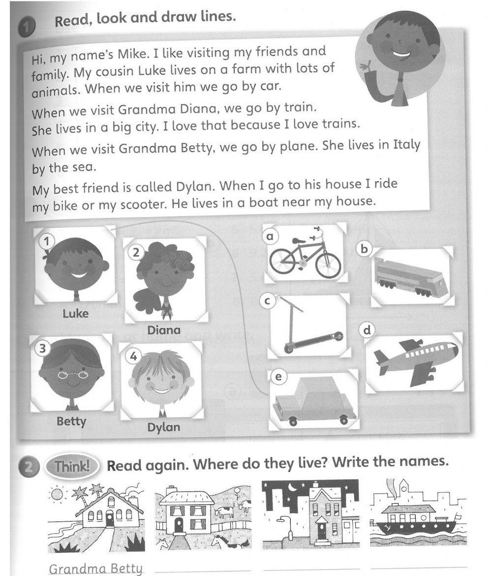 Workbook - Off we go p.89 worksheet | Live Worksheets