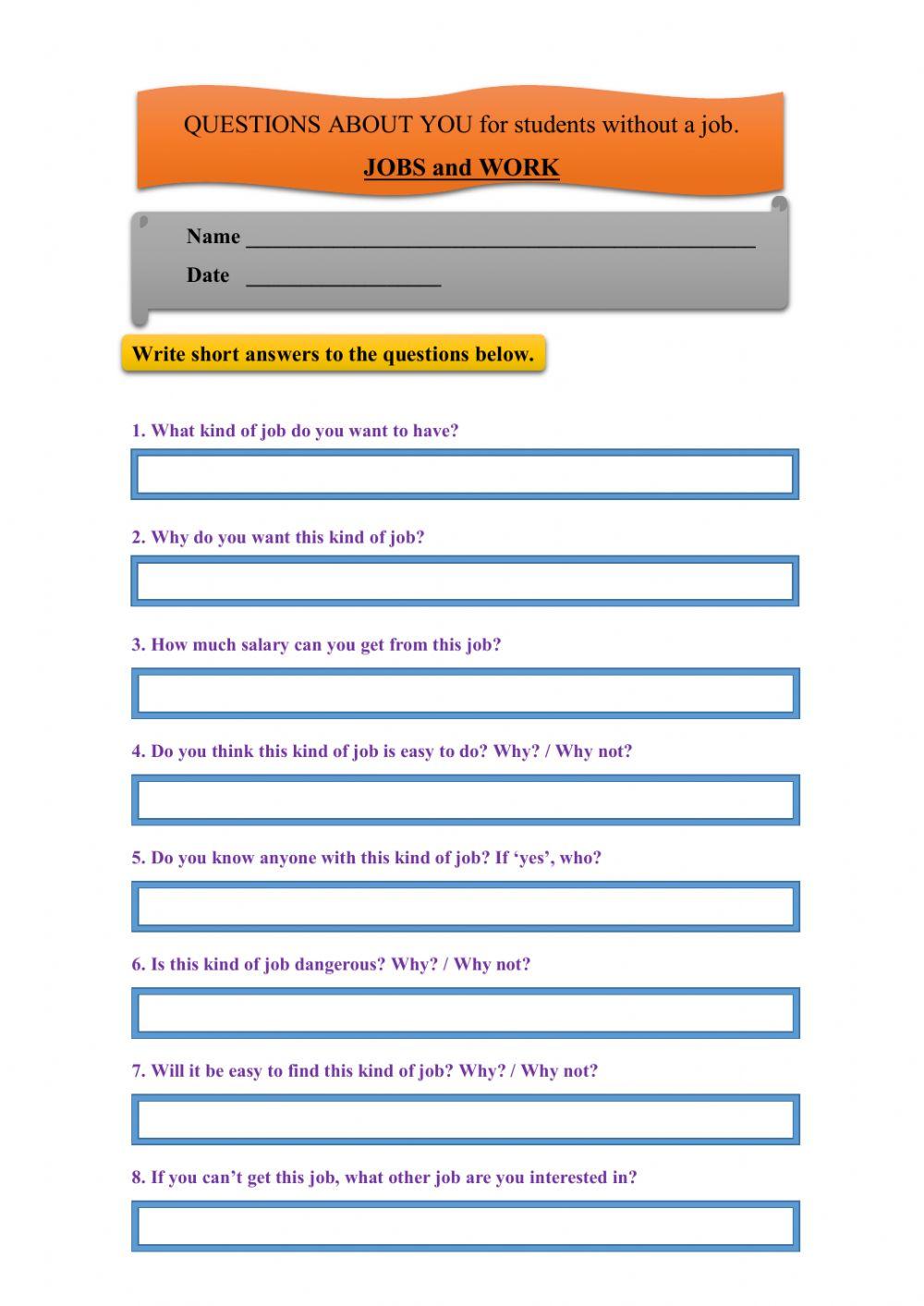 Jobs | MissMackarena | Live Worksheets