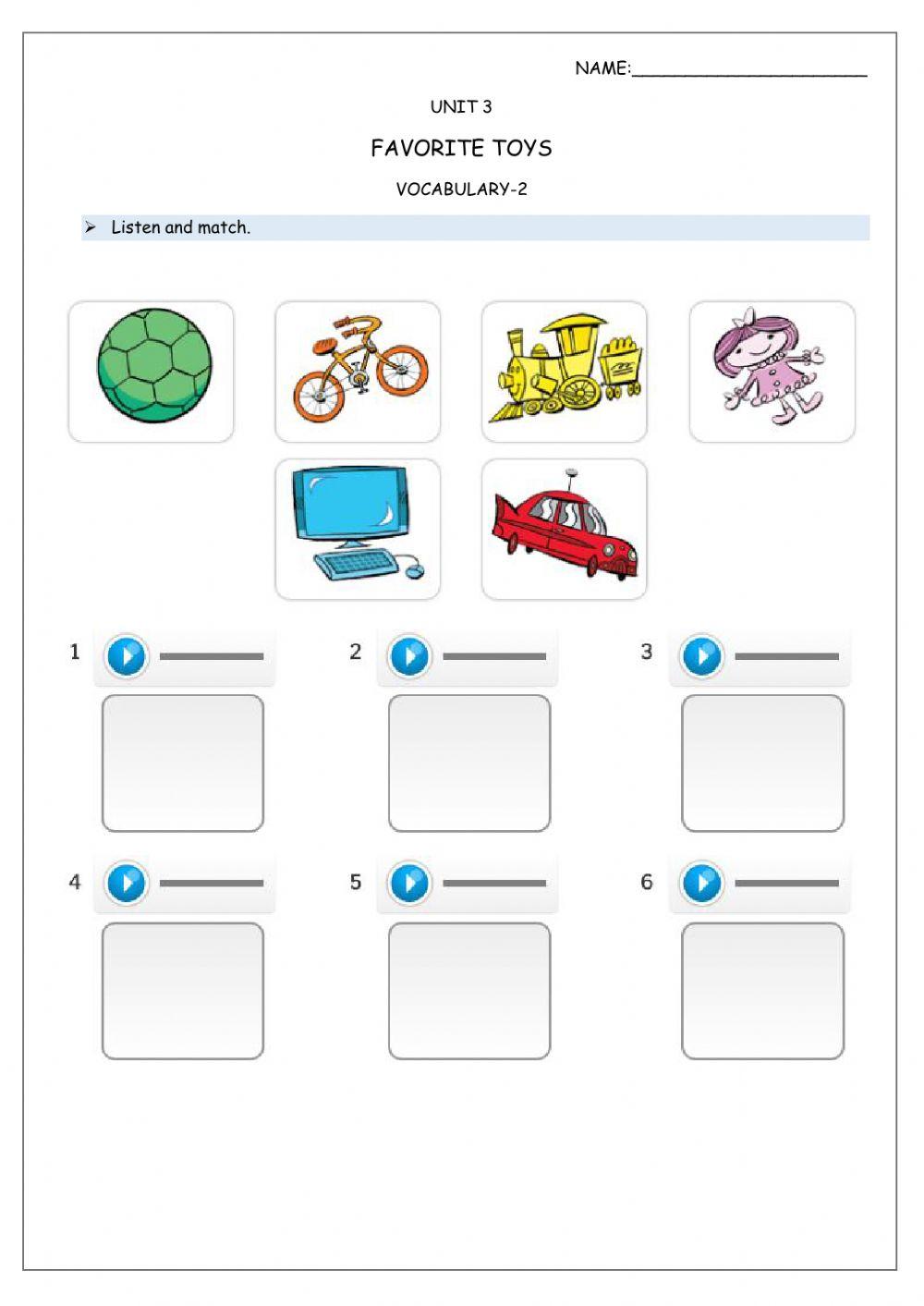 Vocabulary-favo… | Free Interactive Worksheets | 438587