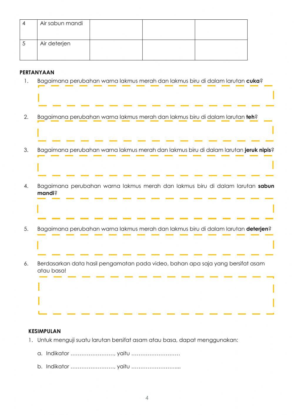 Worksheet larutan asam basa worksheet | Live Worksheets