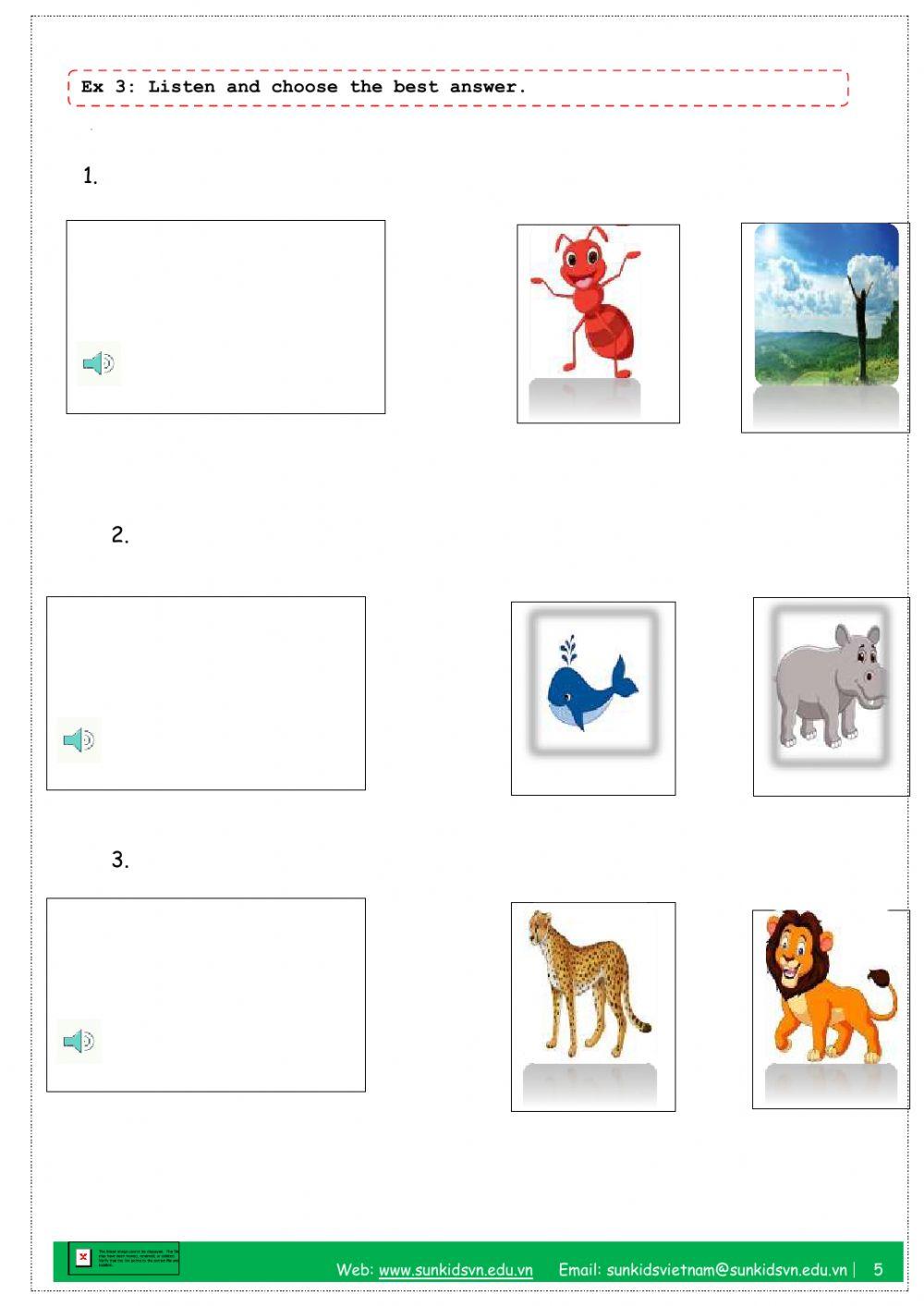 ANIMALS online exercise for | Live Worksheets