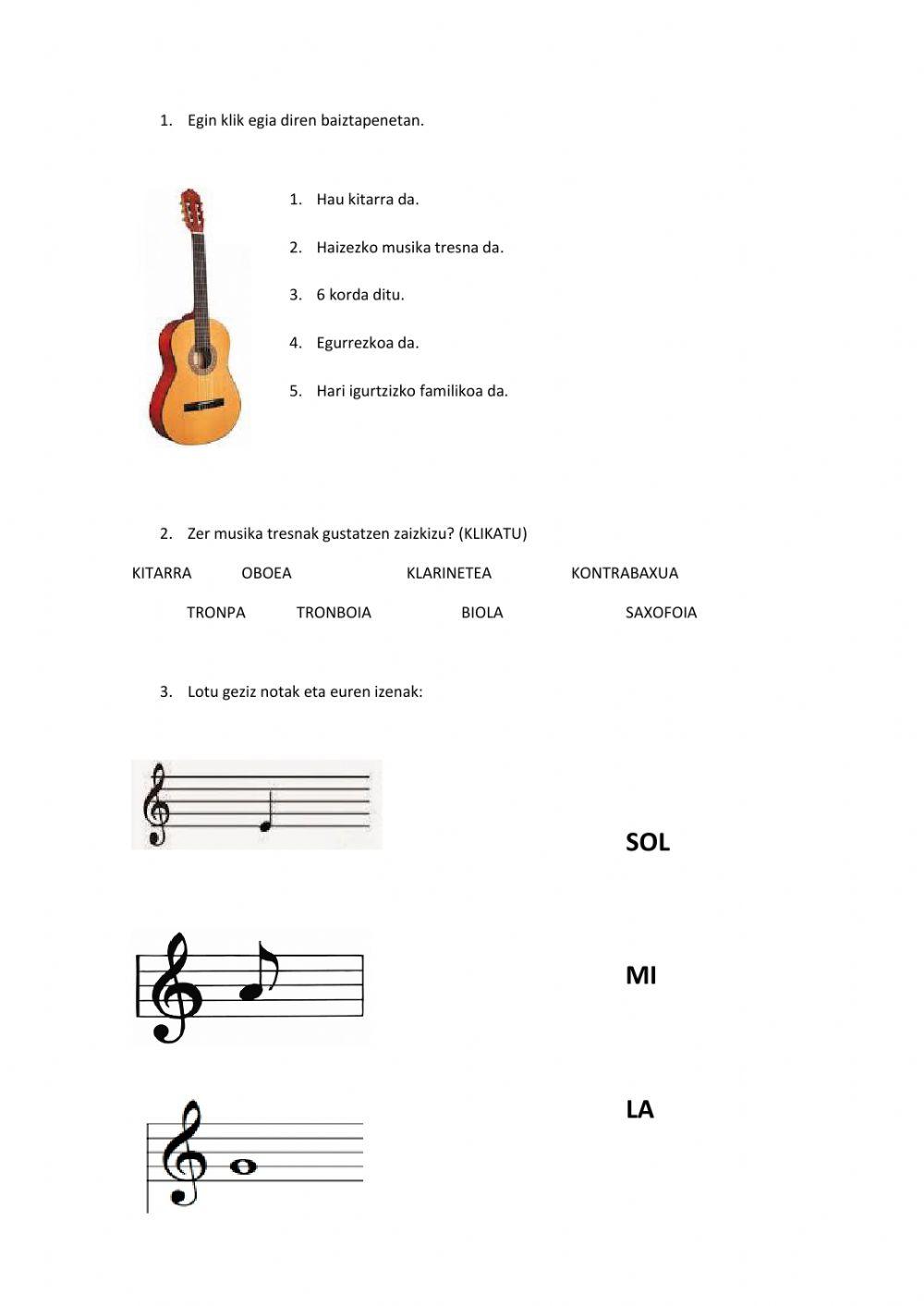 Musika birpasoa 441727 | Xabat85 | Live Worksheets