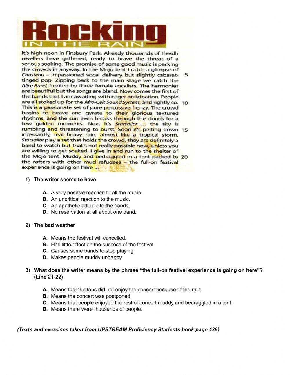 Reading 2 | Free Interactive Worksheets | 441813