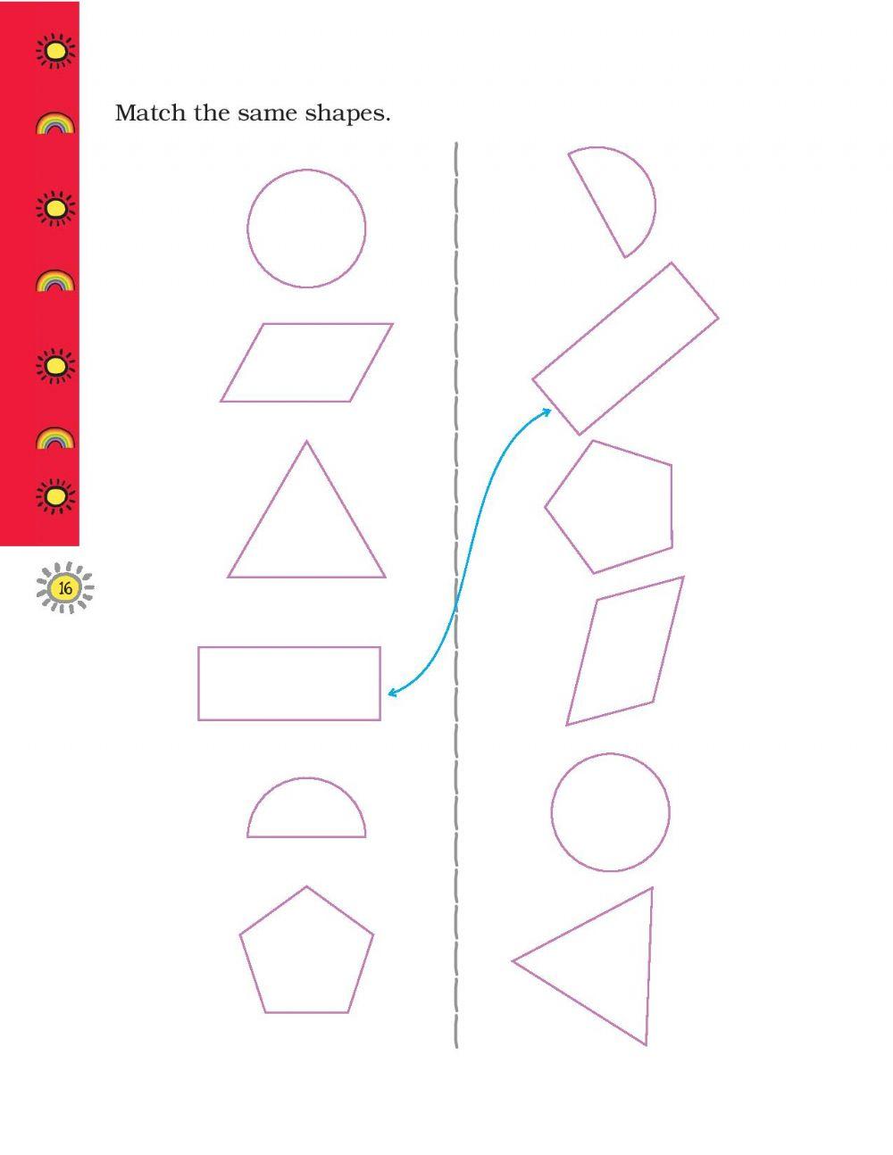 Shapes and space part-7 interactive worksheet | Live Worksheets