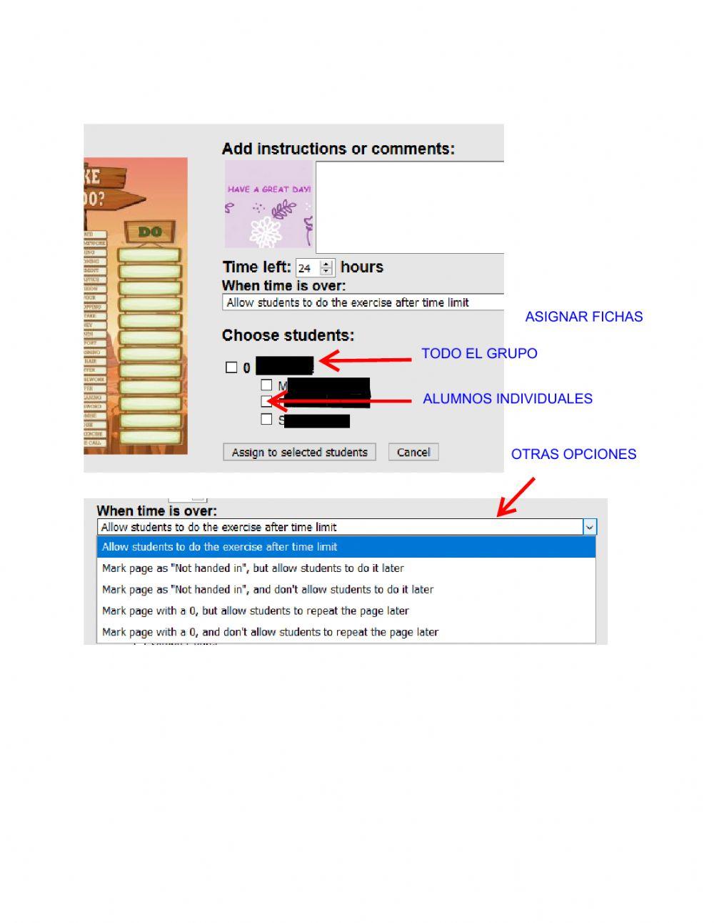 Ayuda Help worksheet | Live Worksheets