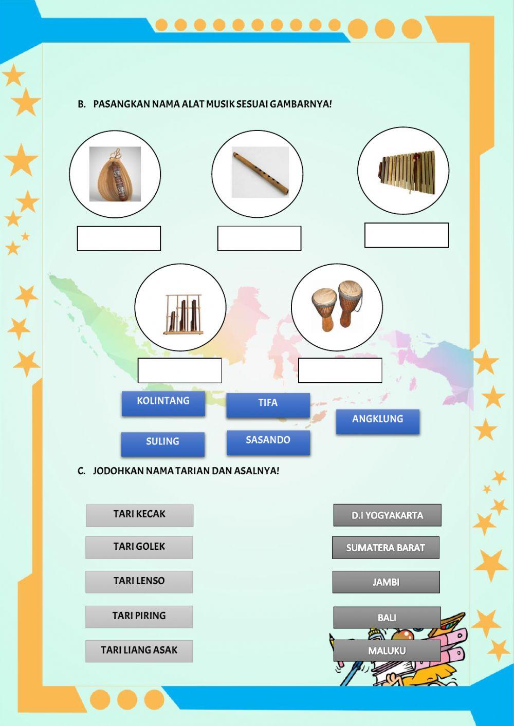 Keberagaman Budaya Bangsaku worksheet | Live Worksheets