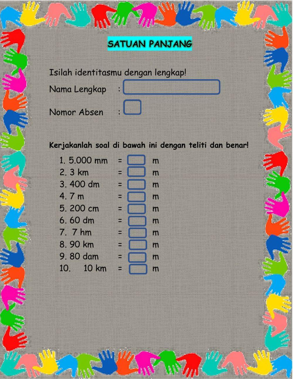 4358454 | SATUAN PANJANG | clarissayolanita