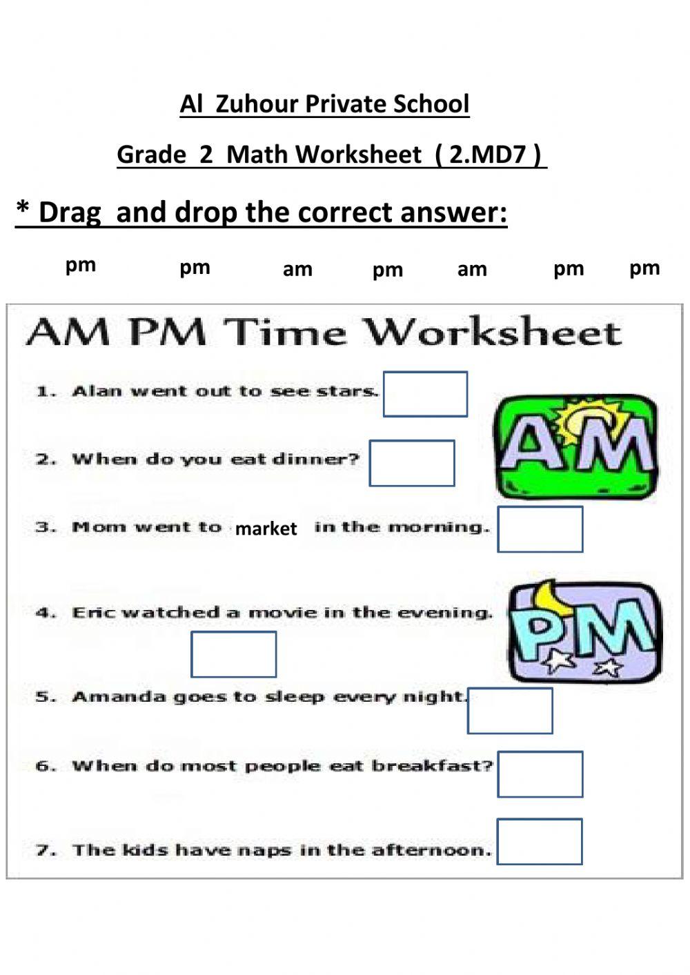 Telling Time online exercise for 2 | Live Worksheets