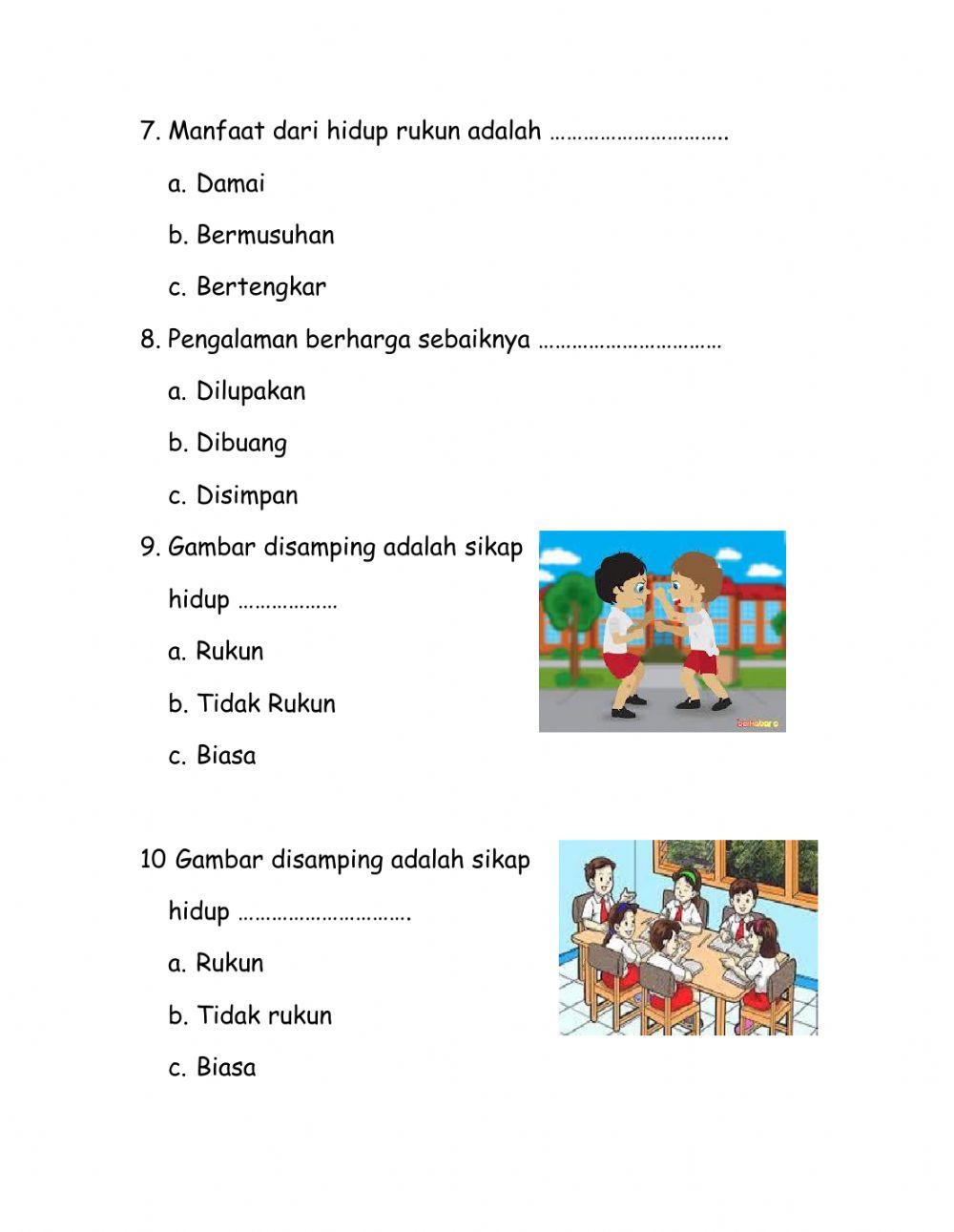 Ulangan IPS interactive worksheet | Live Worksheets