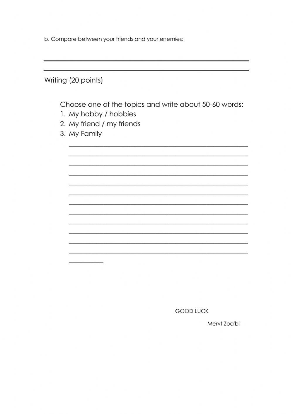 unit 2 cool book' - 5th grade test- learning from home