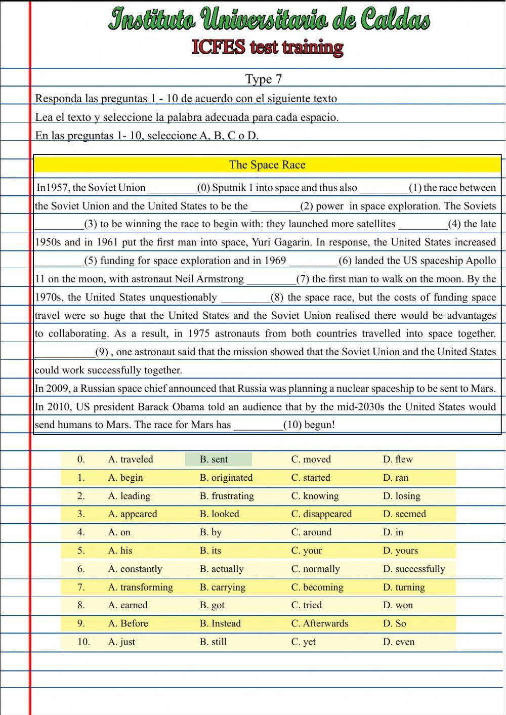 Icfes Test Activity Worksheet Live Worksheets, 55% OFF