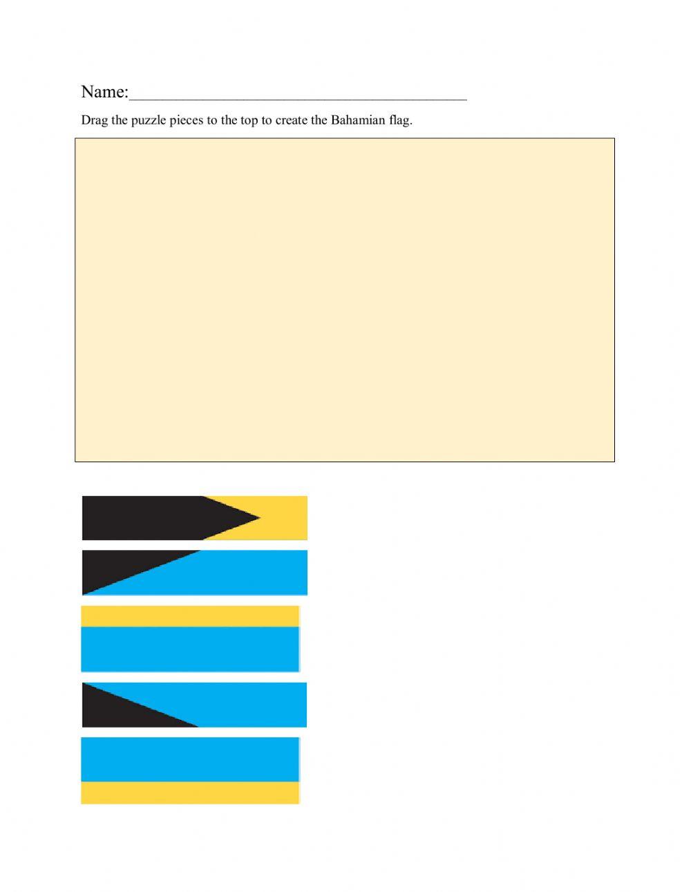 Level 1 flag puzzle game online exercise for | Live Worksheets