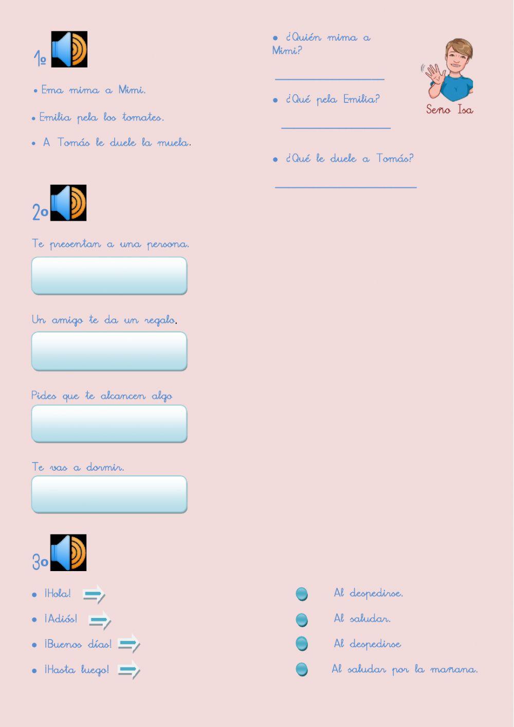 Leo y entiendo interactive worksheet | Live Worksheets