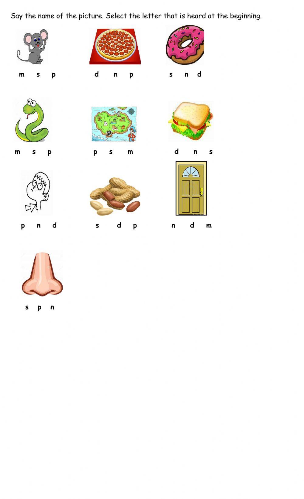 Phonics test le… | Free Interactive Worksheets | 446599