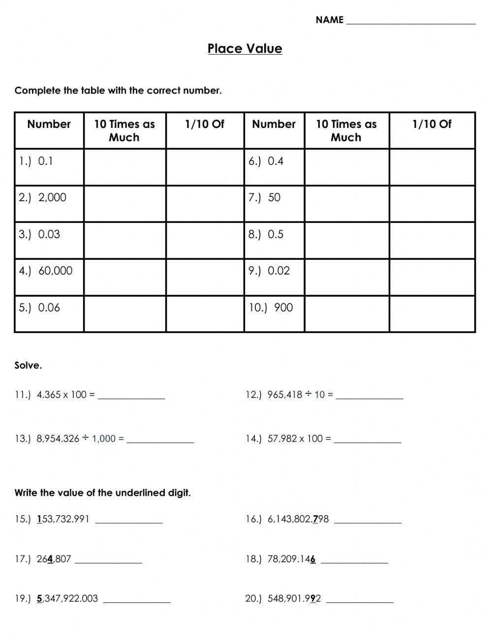 10 times more-1… | Free Interactive Worksheets | 446728